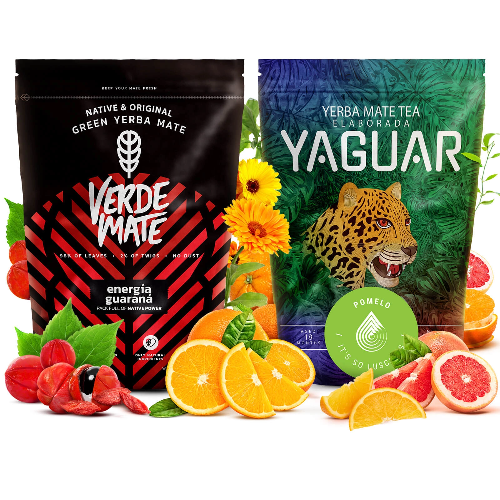 Yerba Mate Készlet: Verde Mate + Yaguar 2x500g 1kg | | MateMundo.hu